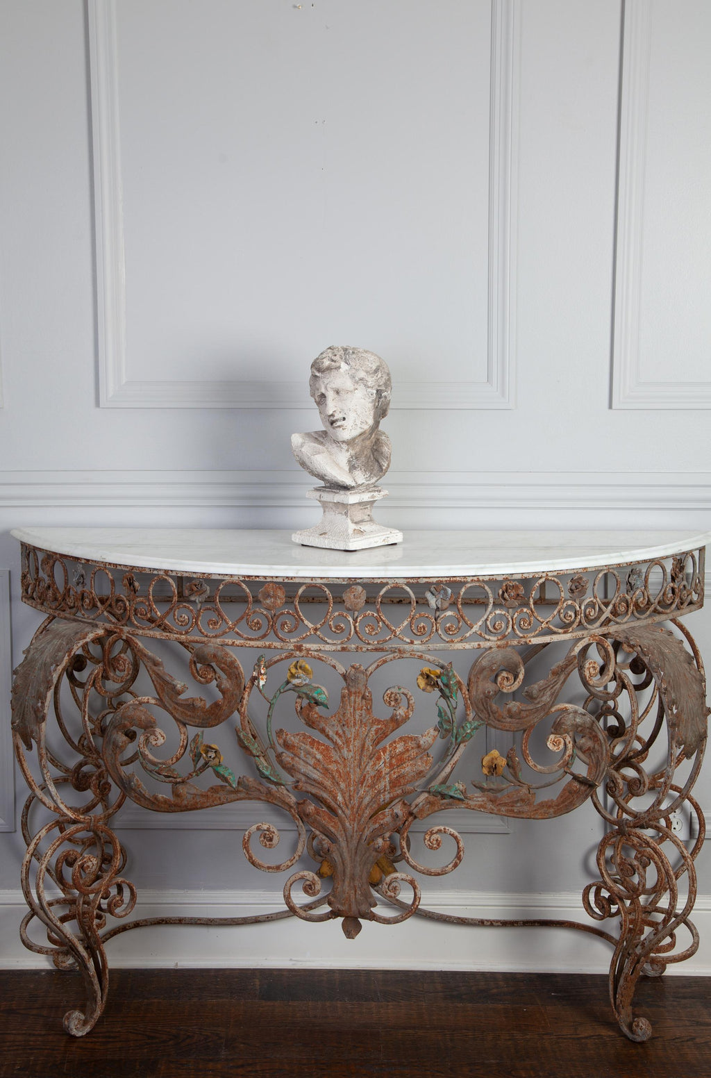 Antique French Demilune Metal Table – Shop Gina Bowhill